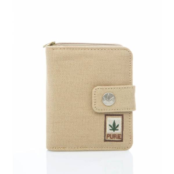 Portafoglio Con Cerniera Pure Canapa Cotone Organico